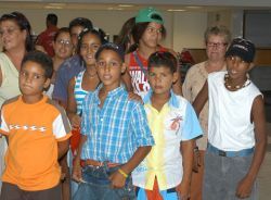 Eight Saharawi children say goodbye to Lanzarote