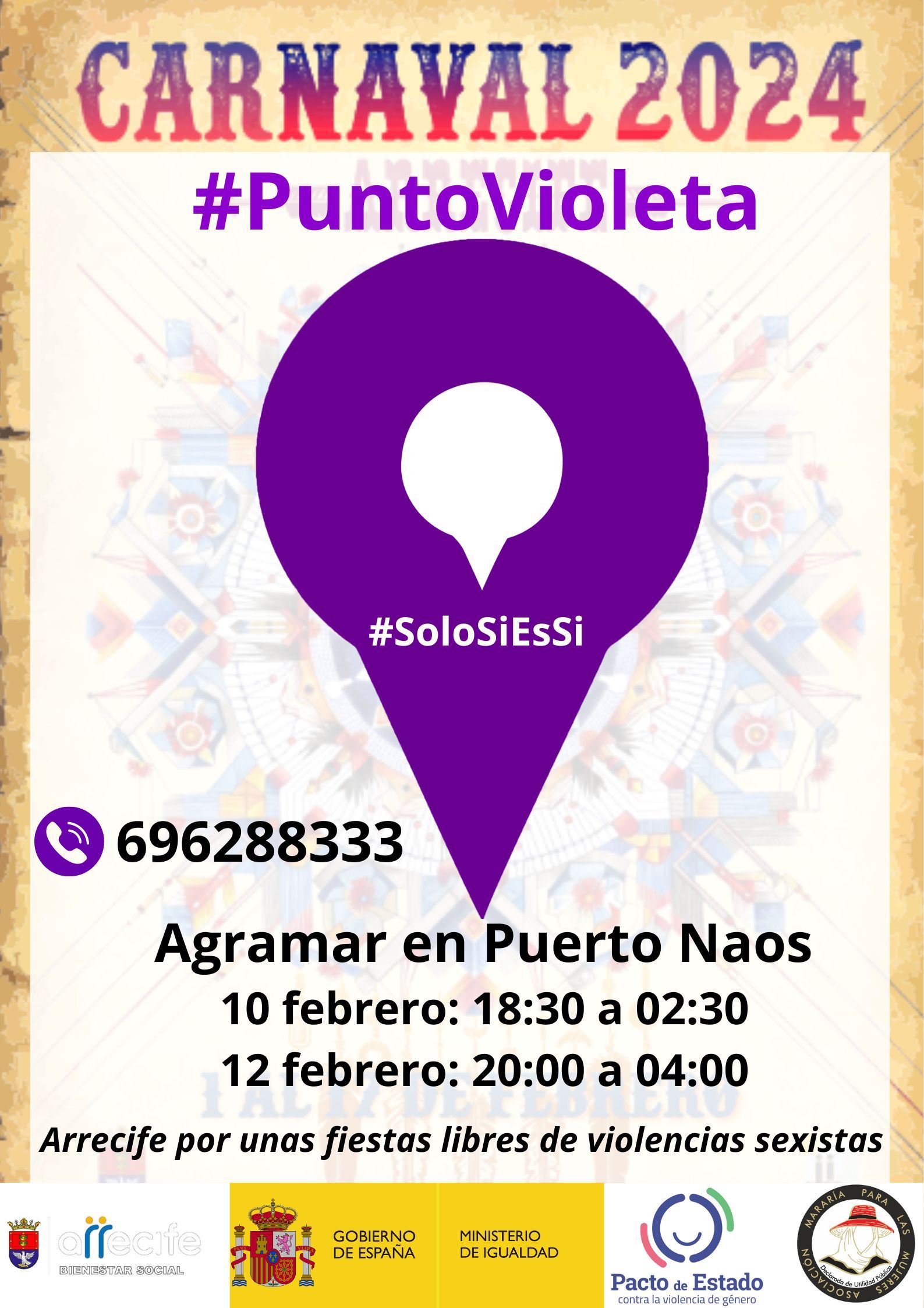 Los Carnavales de Arrecife tendrán un 'Punto Violeta' este sábado y el ... Los Carnavales de Arrecife tendrán un 'Punto Violeta' este sábado y el ...