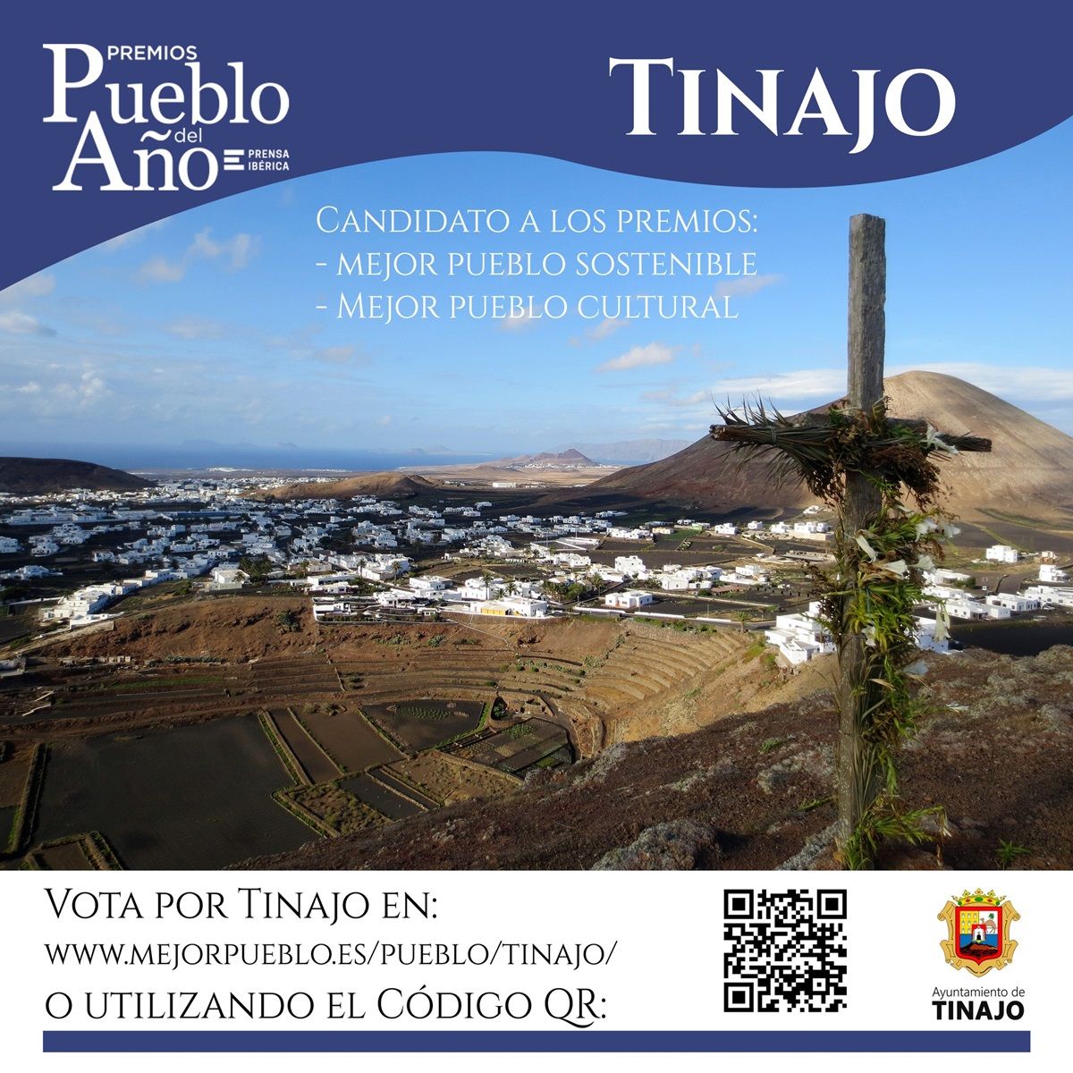 Tinajo, doble candidatura en los Premios Pueblo del Año