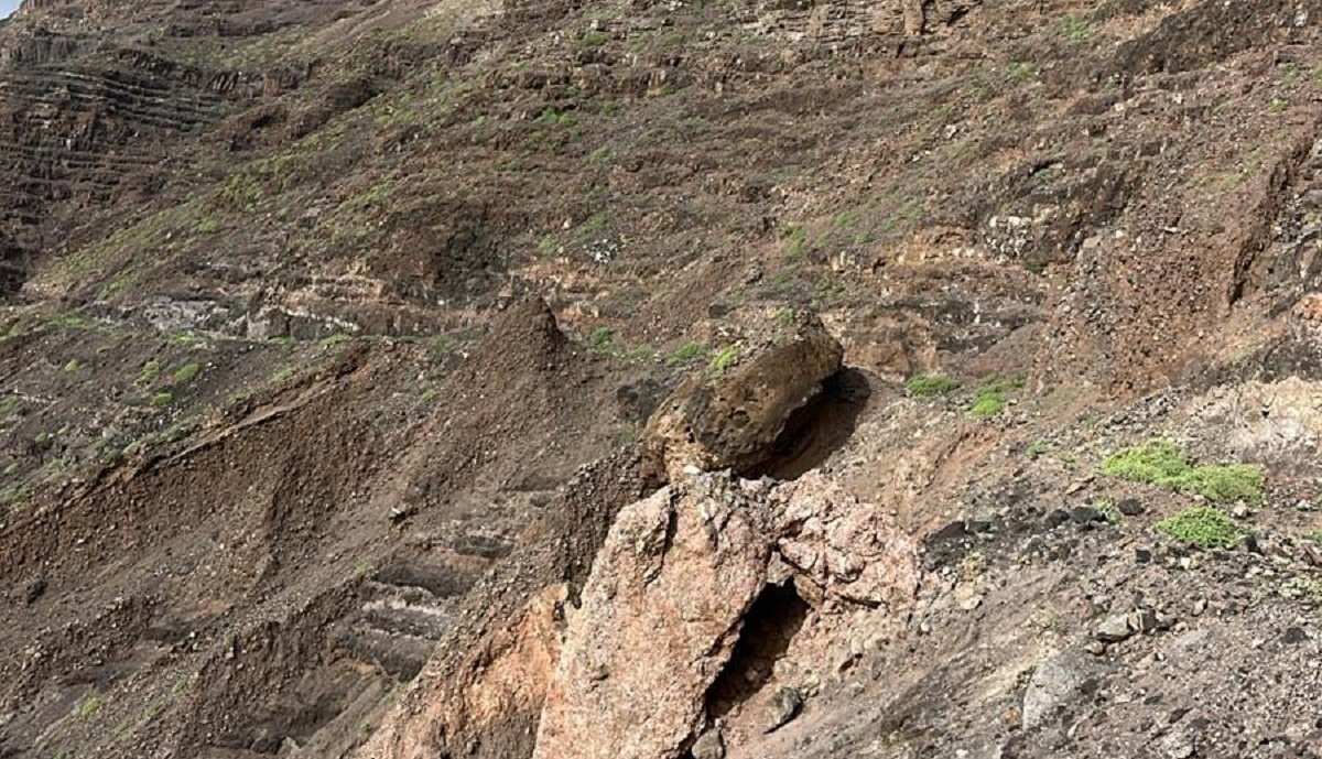Una senderista se queda atrapada en el Risco de Famara