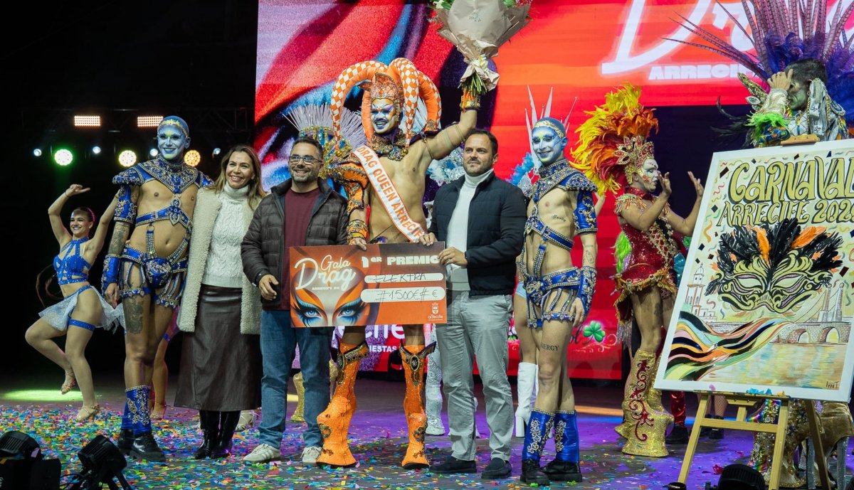 Drag Elektra is crowned Drag Queen of the Arrecife Carnival 2026
